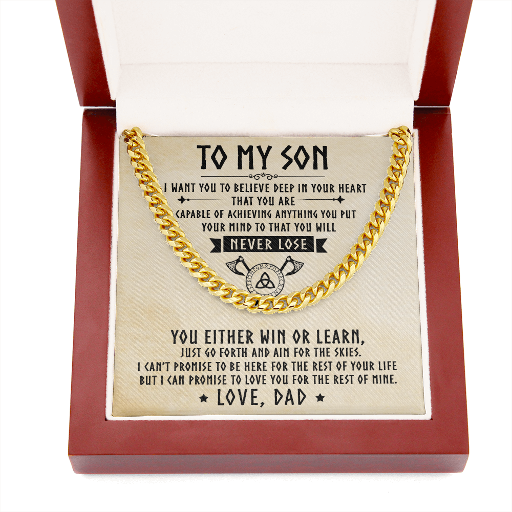 Gift for Son from Dad - You will never lose – TheFamilyGifts